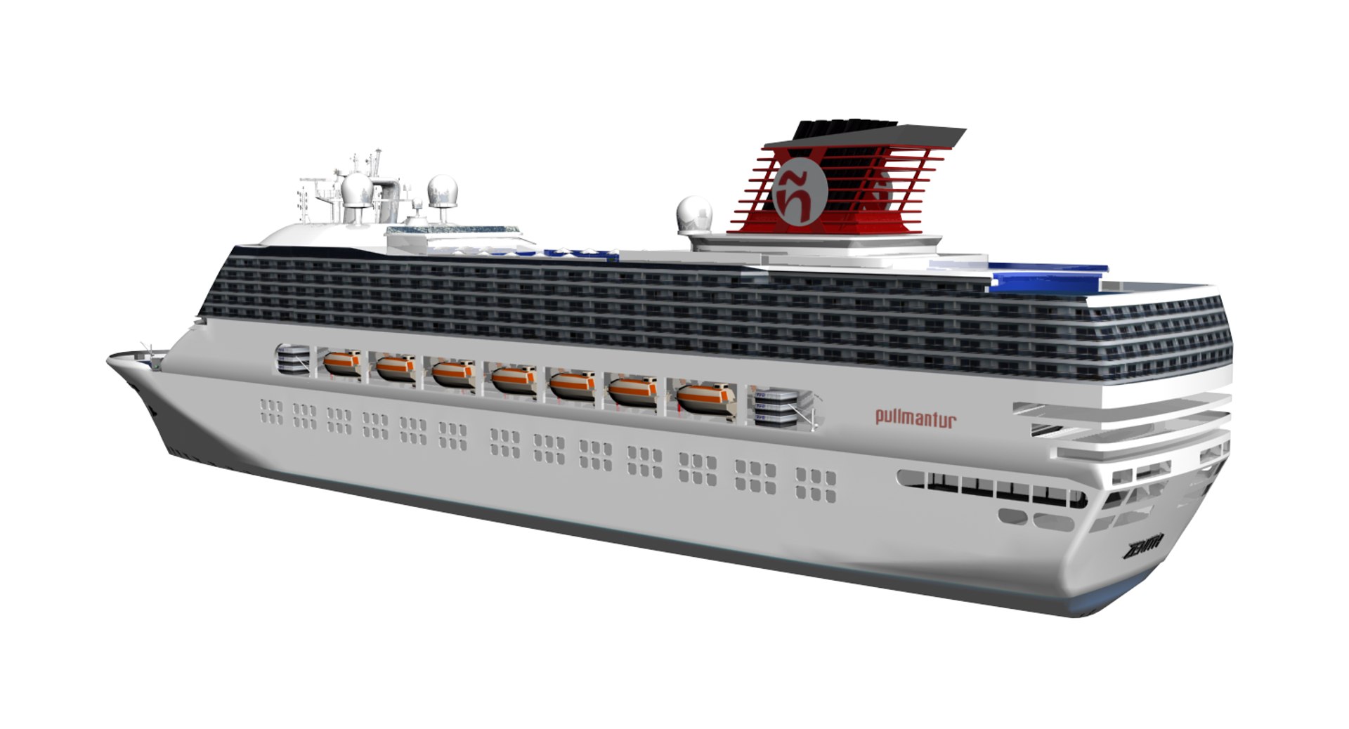 Zenith Cruiser Ship 3d Model