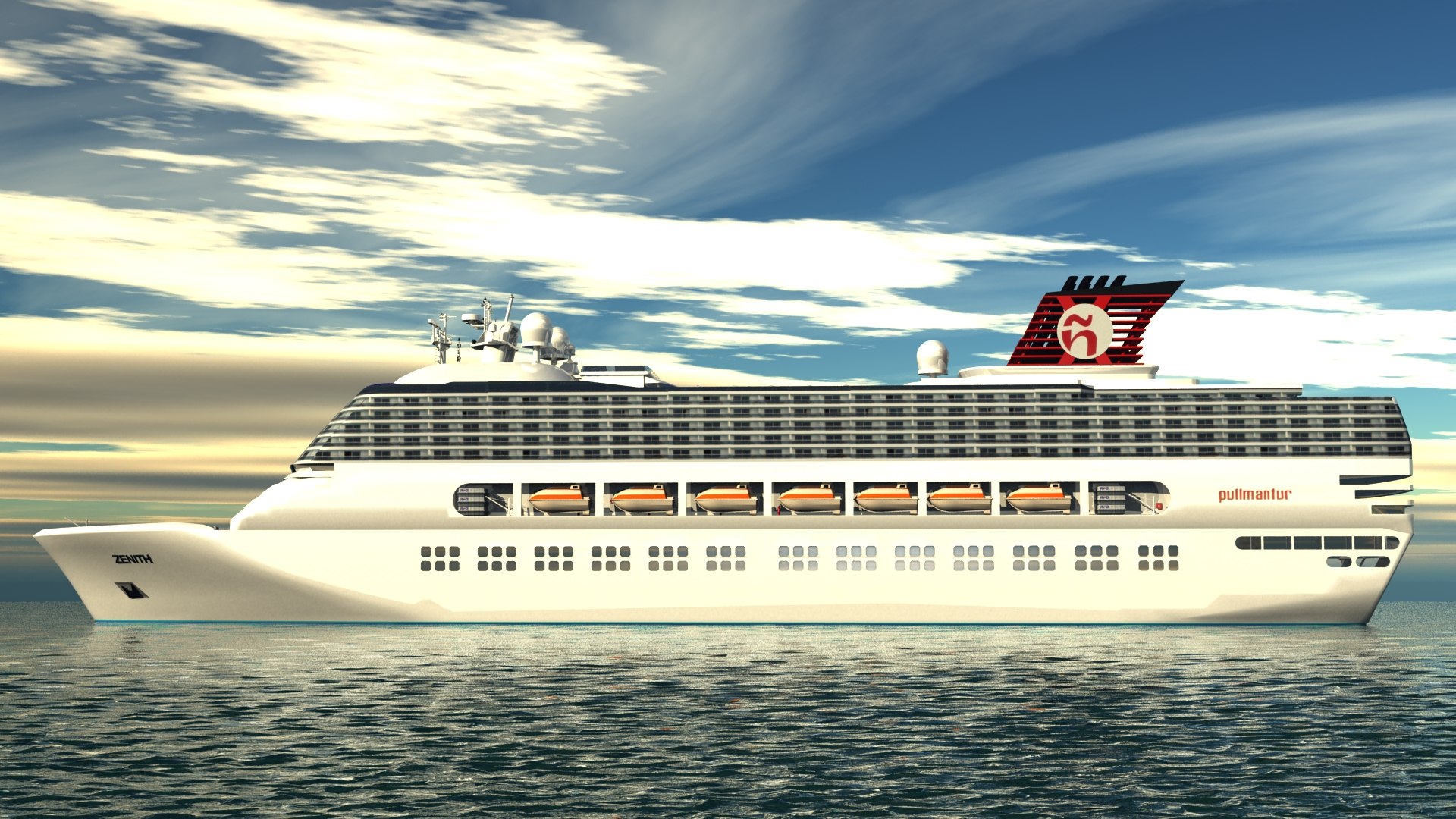 Zenith Cruiser Ship 3d Model