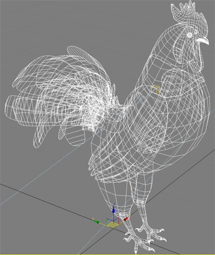 Rooster 3d Obj