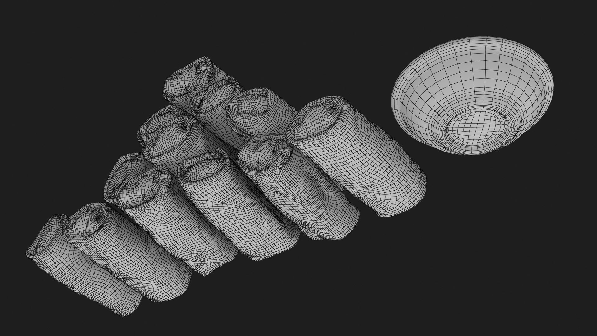 3D Spring Rolls - TurboSquid 2168603