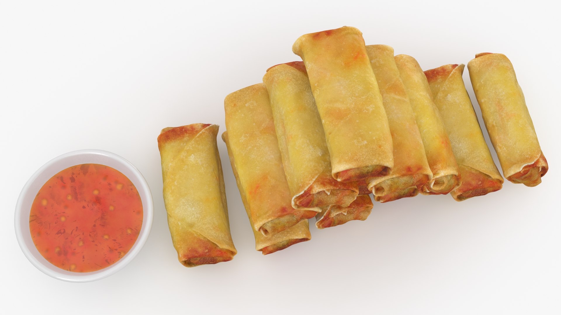 3D Spring Rolls - TurboSquid 2168603
