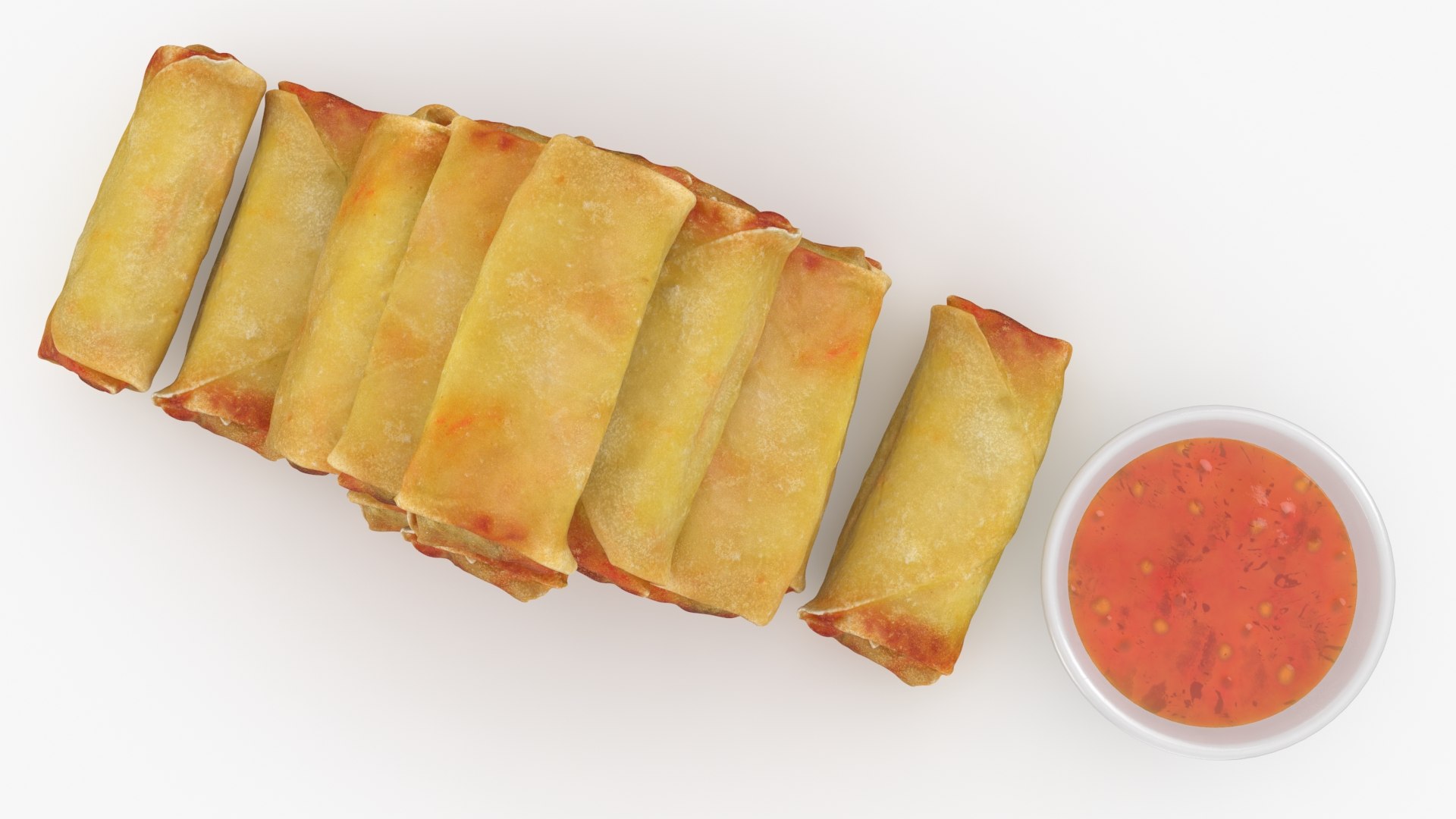3D Spring Rolls - TurboSquid 2168603