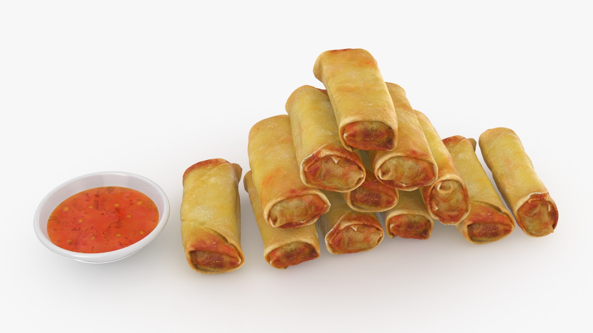 3D Spring Rolls - TurboSquid 2168603