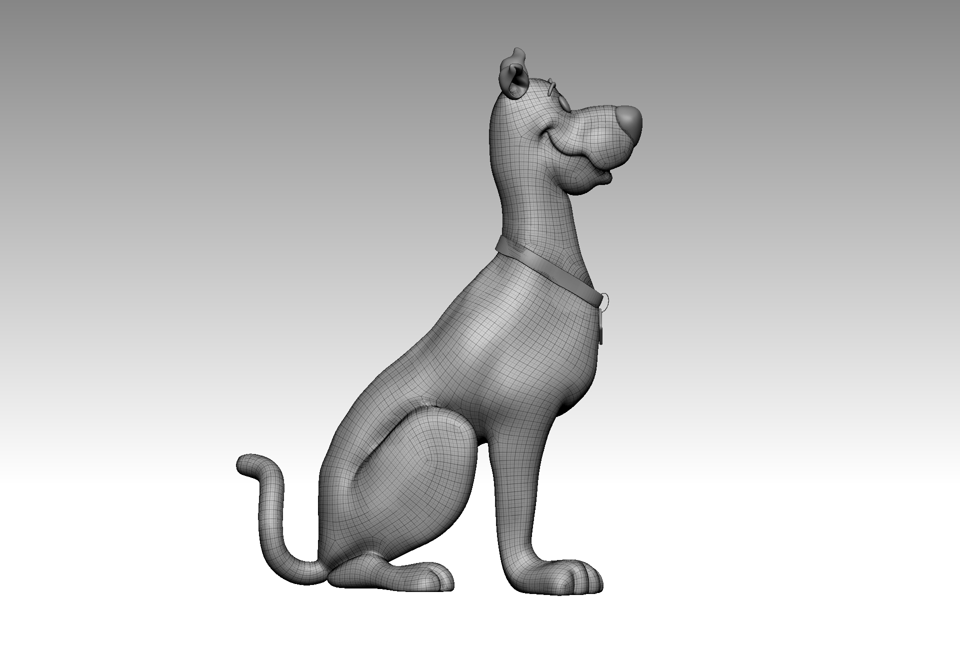 3D model scooby doo sitting - TurboSquid 1691719