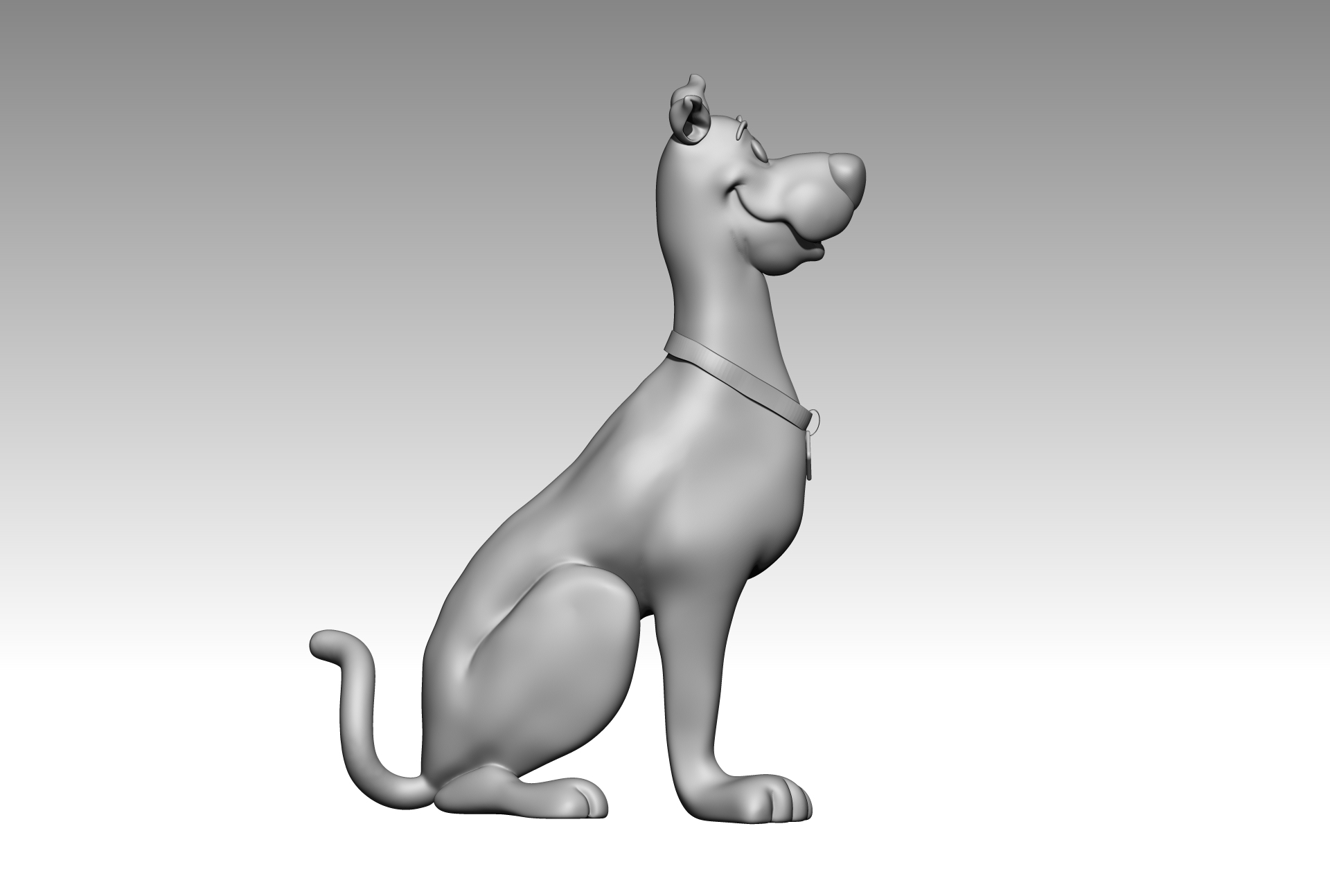 3D model scooby doo sitting - TurboSquid 1691719