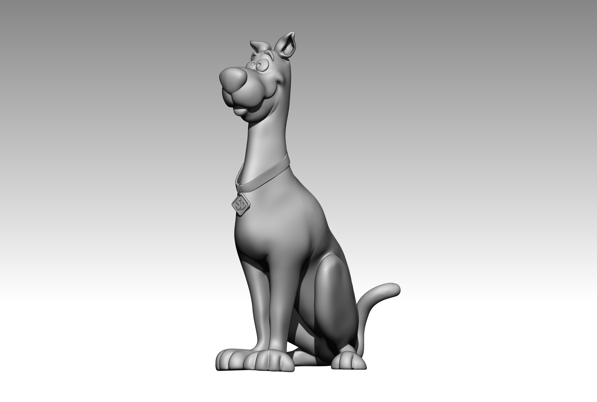 3D model scooby doo sitting - TurboSquid 1691719