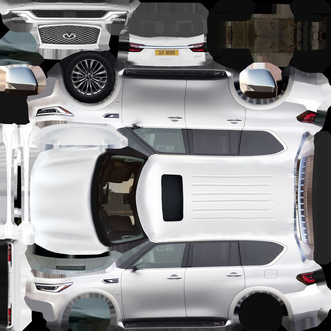Infinity Qx80 2019 3D Model - TurboSquid 1402506