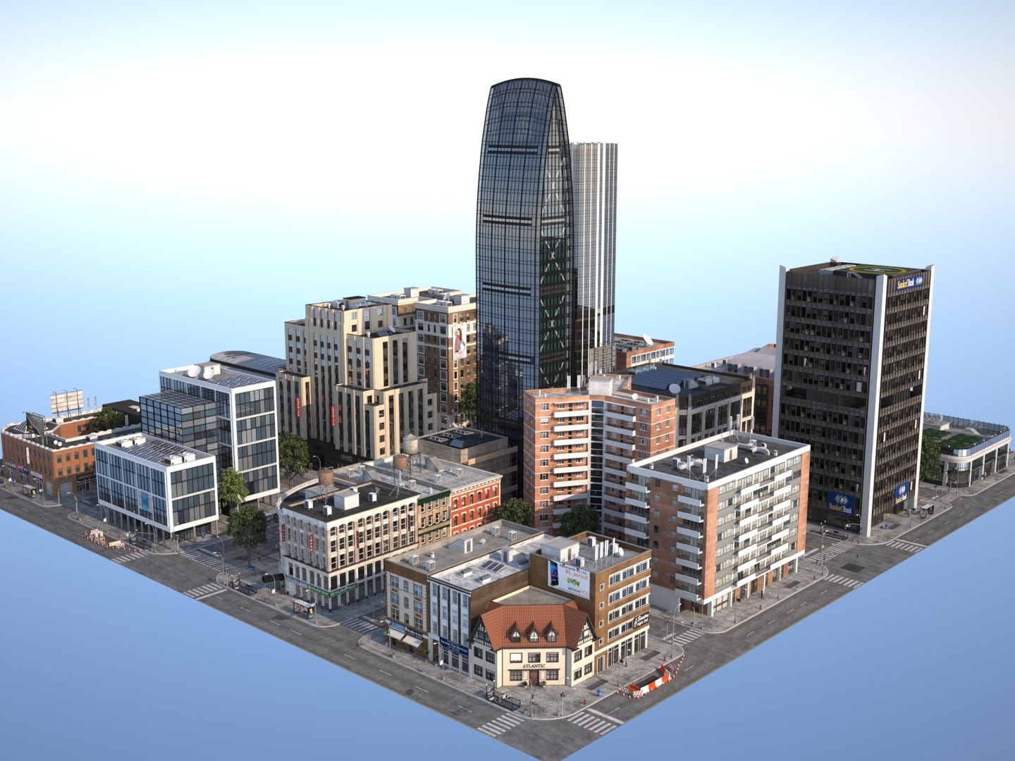 3d model modular city