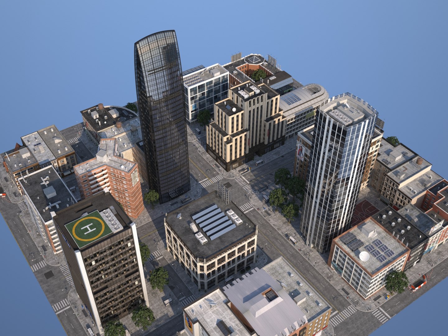 3d model modular city