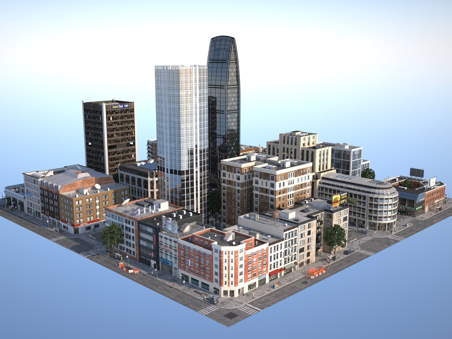 3d model modular city