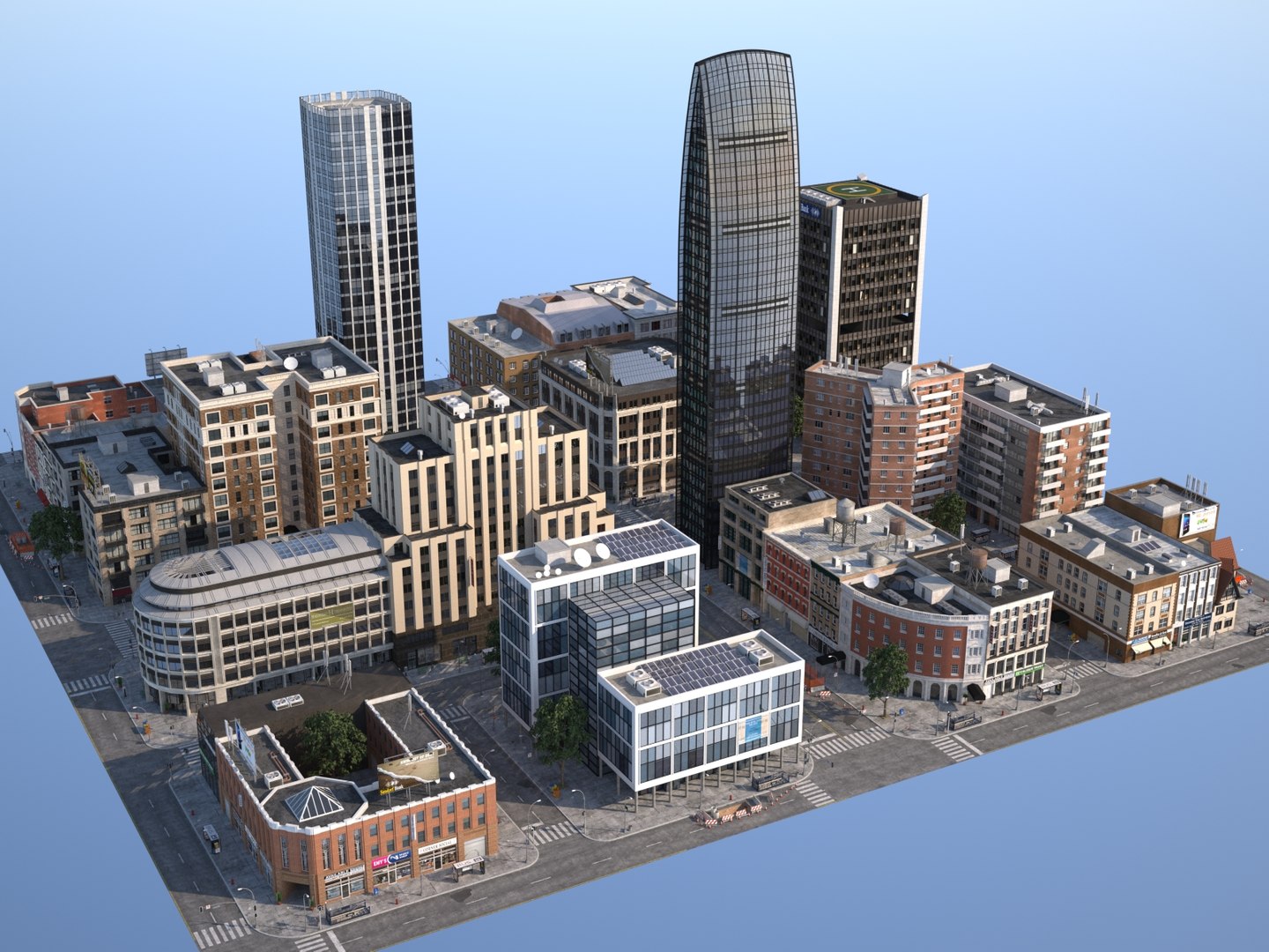 3d model modular city