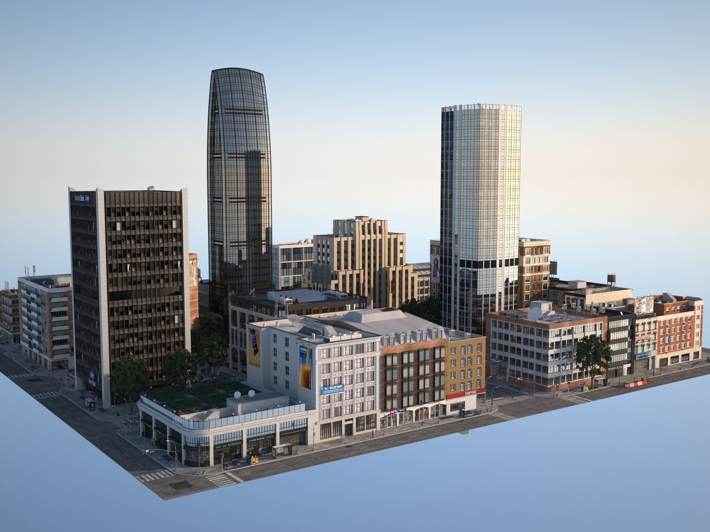 3d model modular city