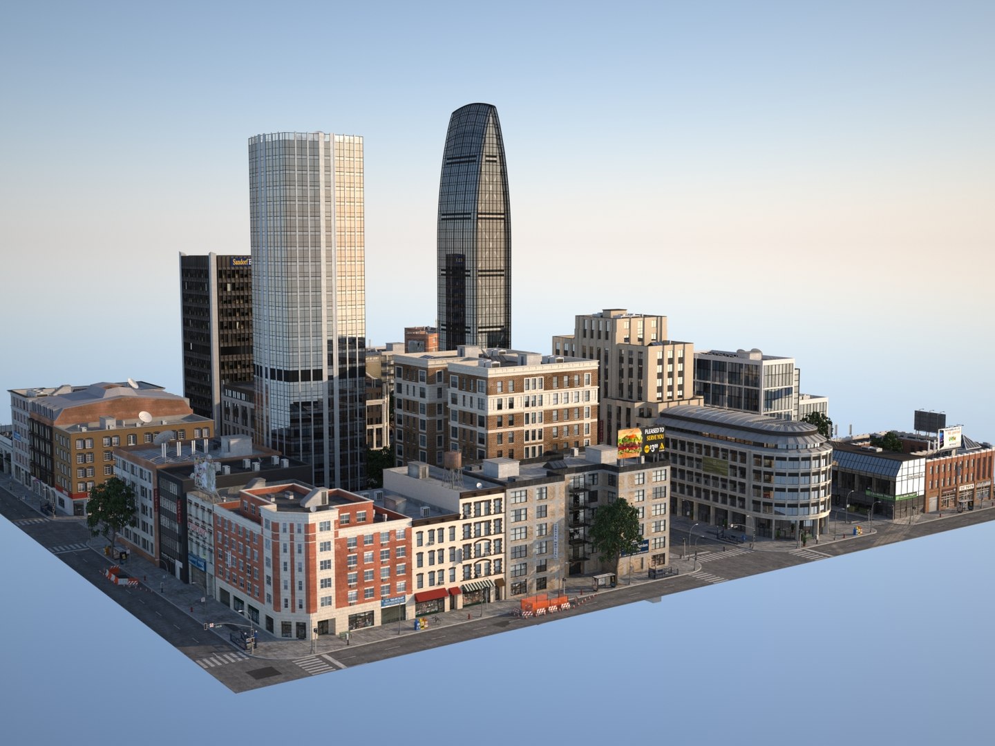 3d model modular city