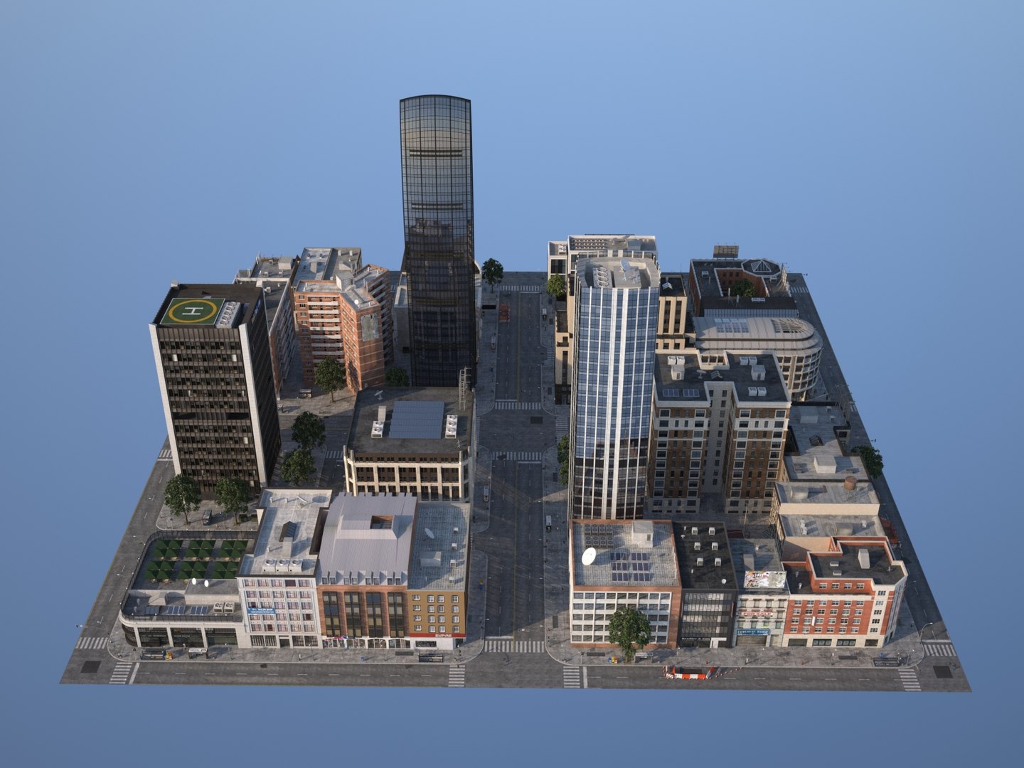 3d model modular city