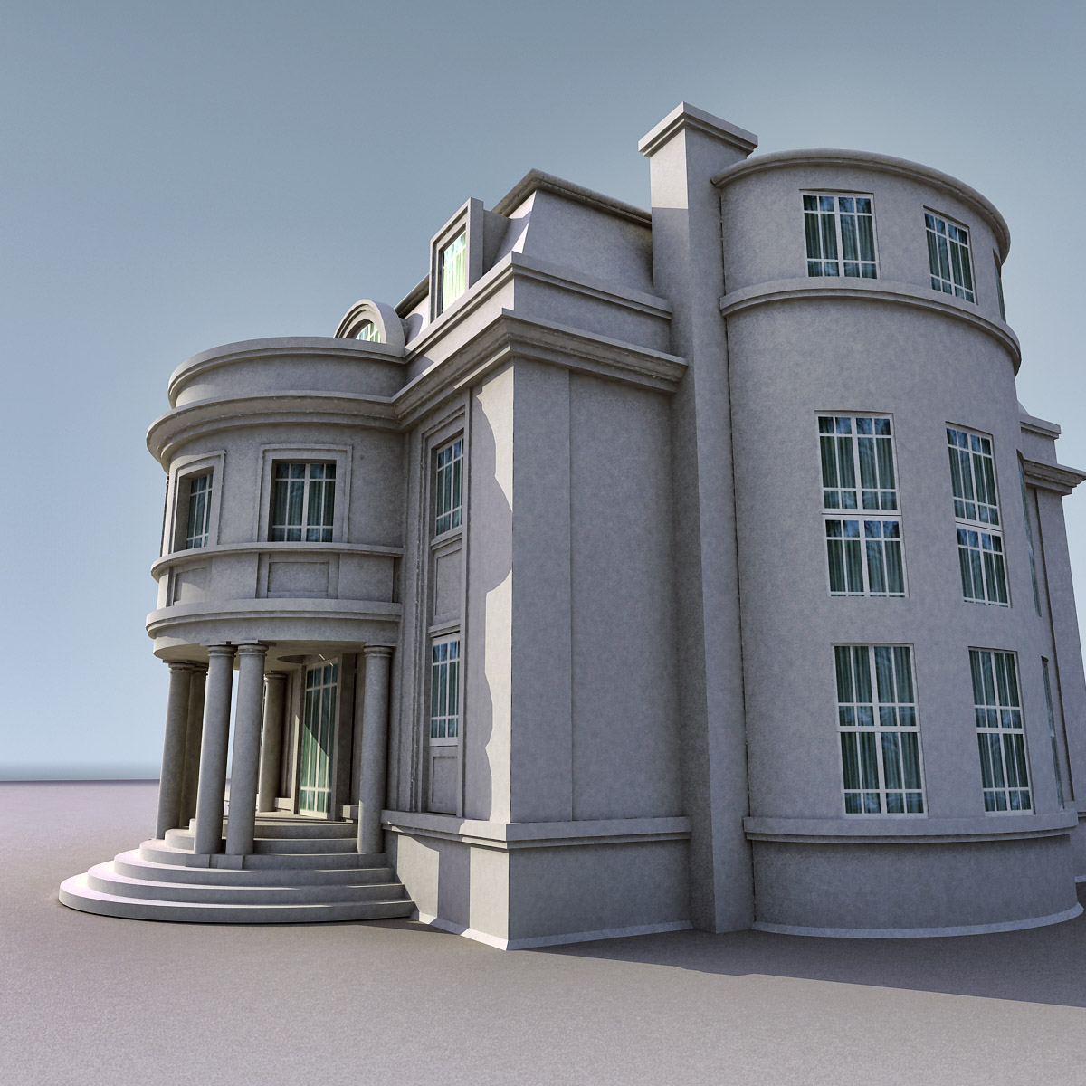 3d max house building villa