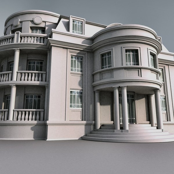 3d max house building villa