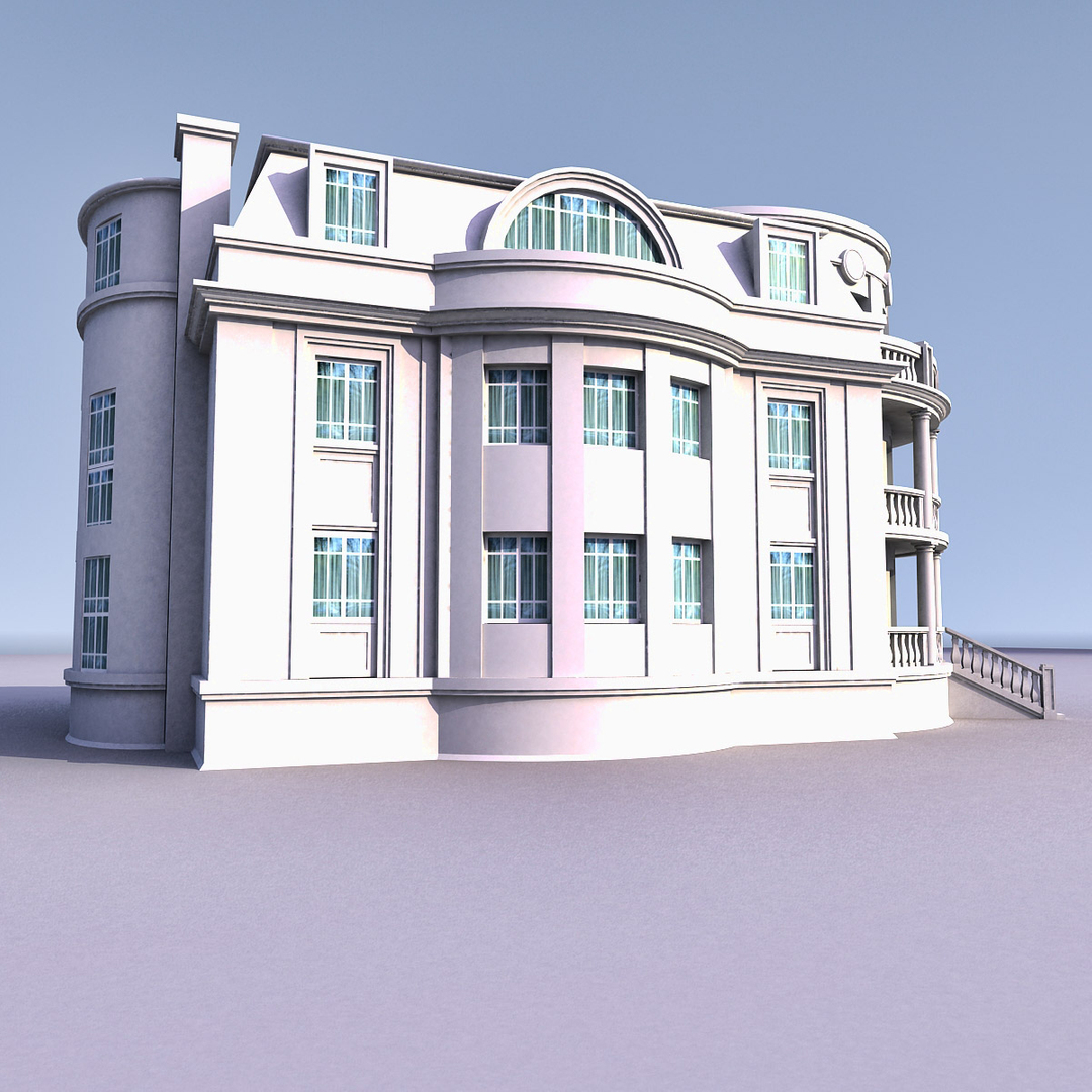 3d max house building villa