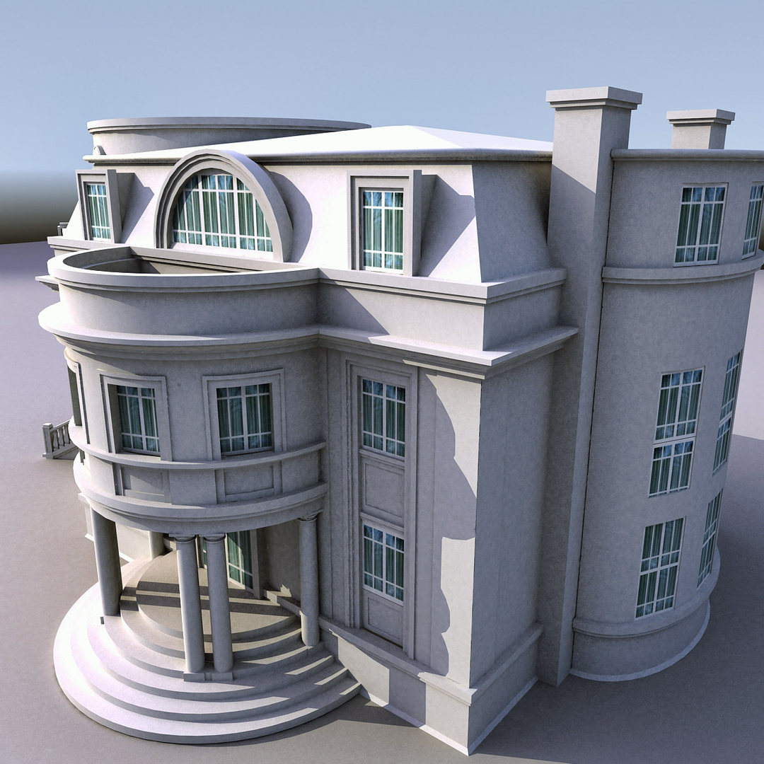 3d max house building villa