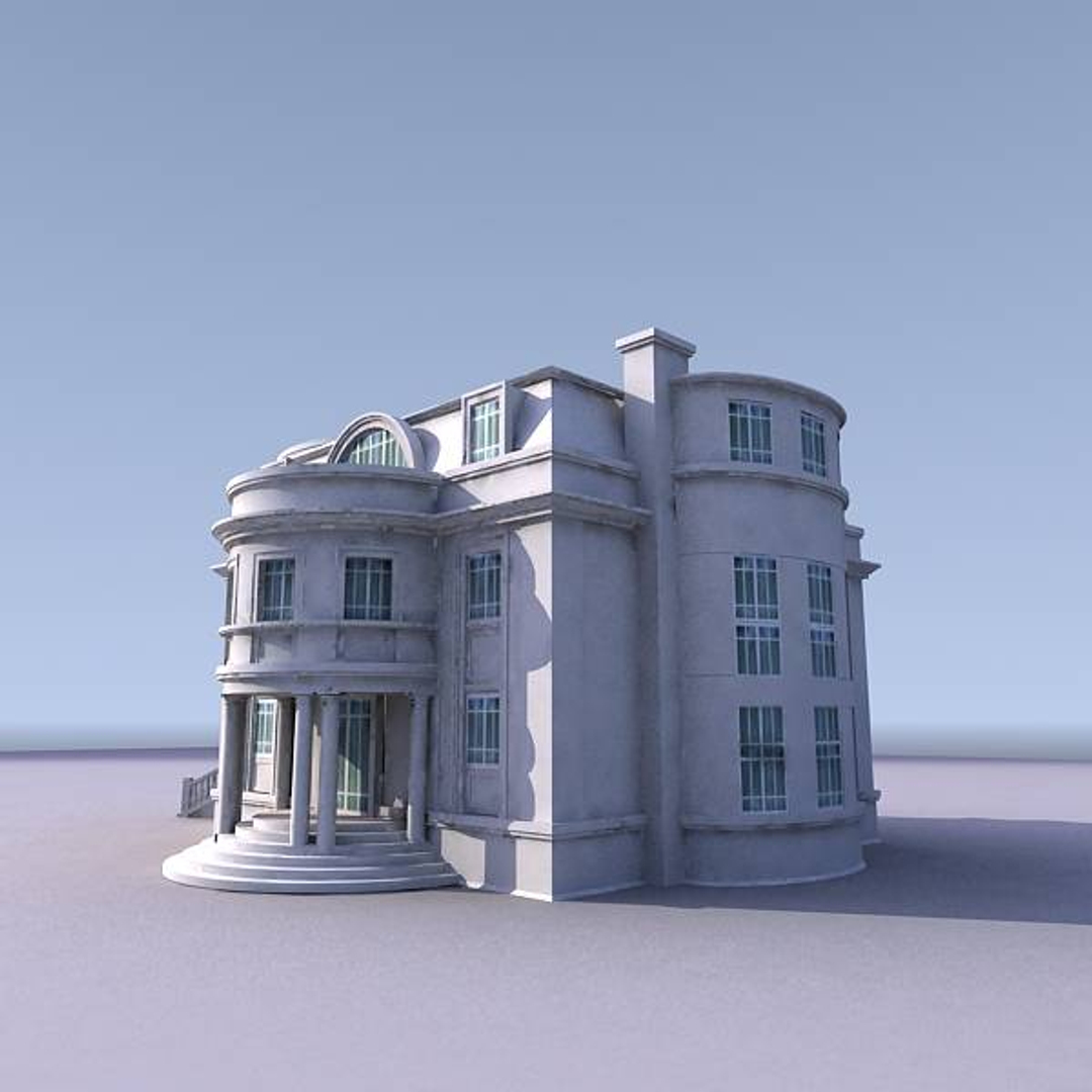 3d max house building villa