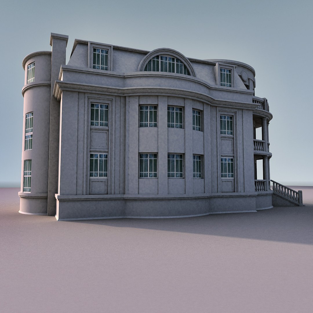 3d max house building villa