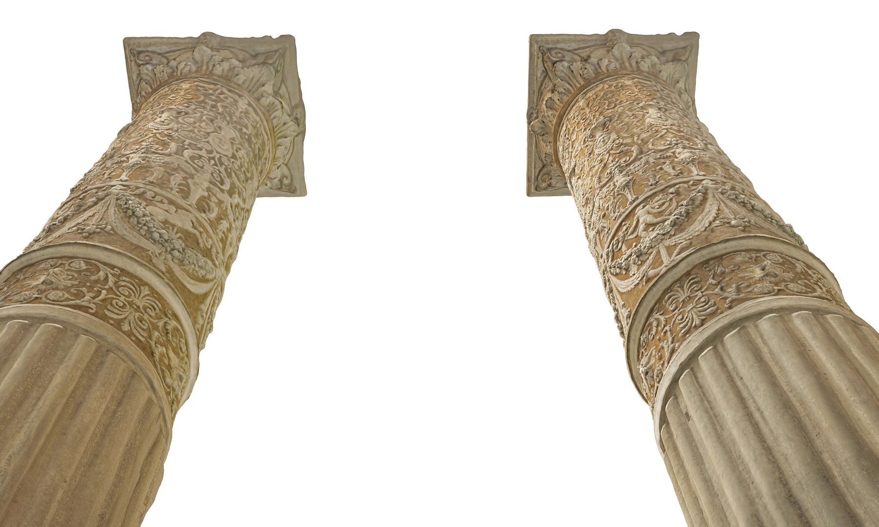 3D Ancient Pillar Game Ready 2 - TurboSquid 1790717