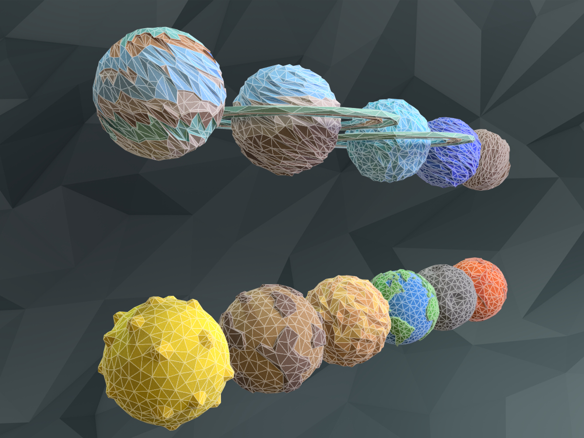 sun planet 3d model