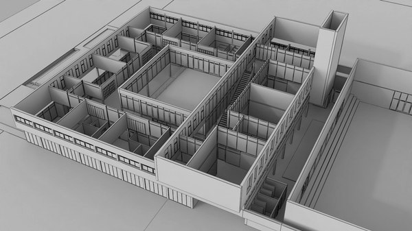 3D High School Building model - TurboSquid 1736841