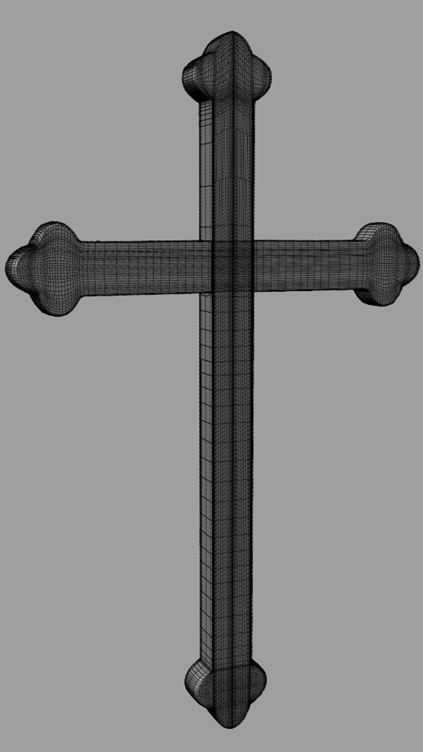 3d Cross Ornamental Church