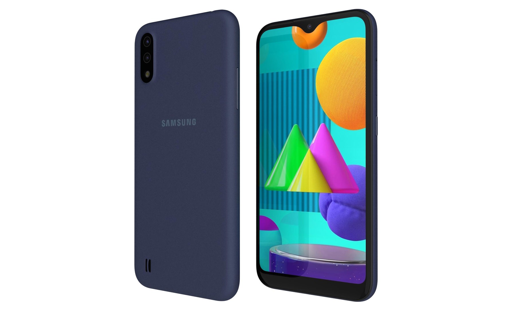 Samsung Galaxy M01 Blue 3D Model - TurboSquid 1623300