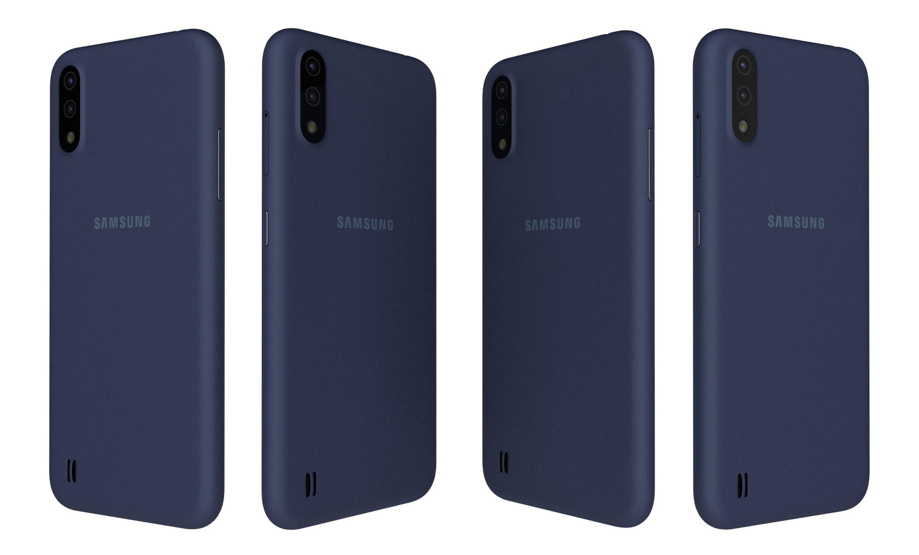 Samsung Galaxy M01 Blue 3D Model - TurboSquid 1623300