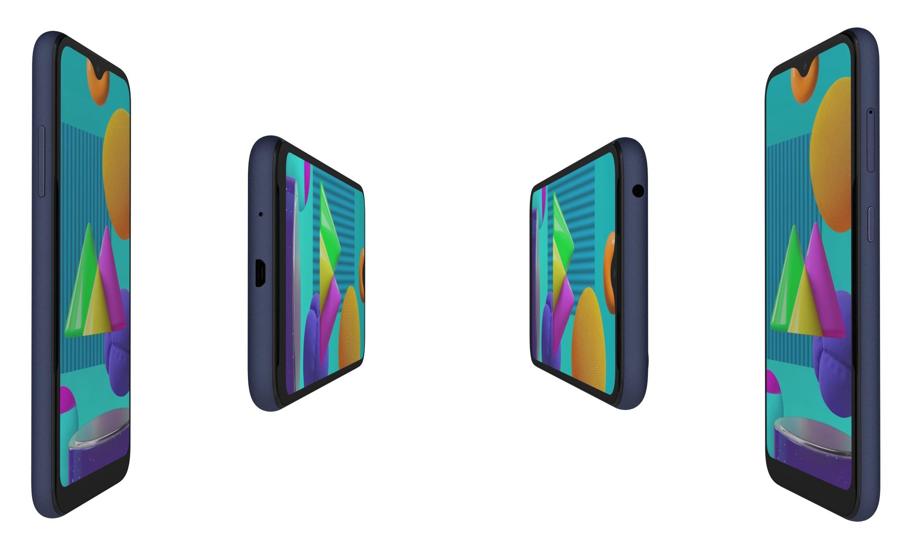 Samsung Galaxy M01 Blue 3D Model - TurboSquid 1623300