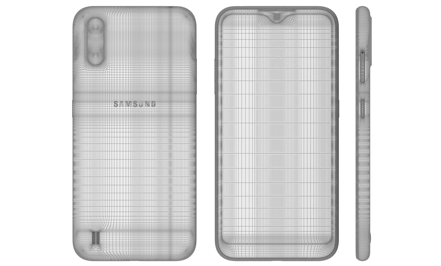 Samsung Galaxy M01 Blue 3D Model - TurboSquid 1623300