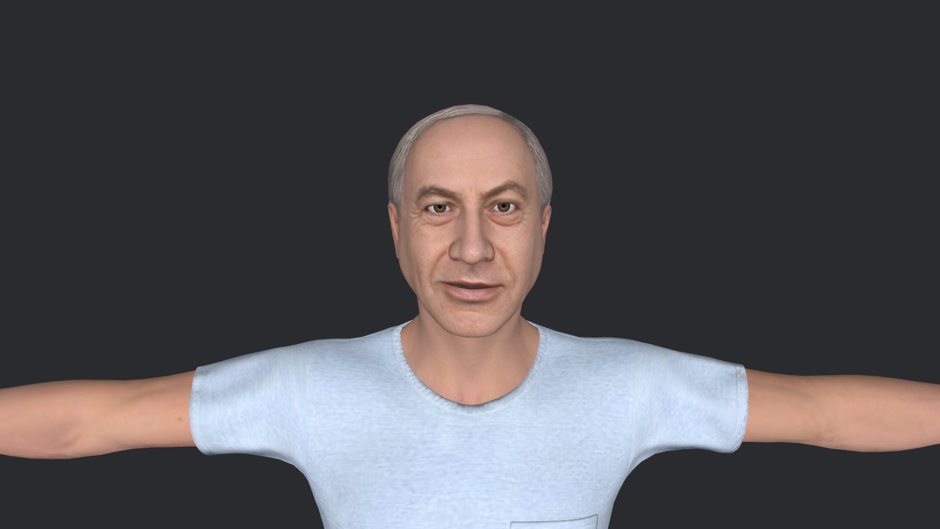 3D Benjamin Netanyahu Hyper Realistic Full Body Fully Rigged 3D Character Model - TurboSquid 2395757