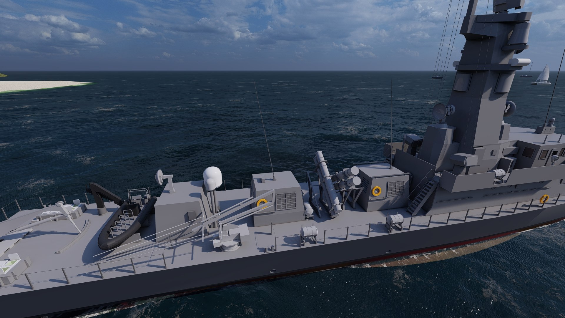 Victory Class Corvette Low-poly 3D Model - TurboSquid 2230139