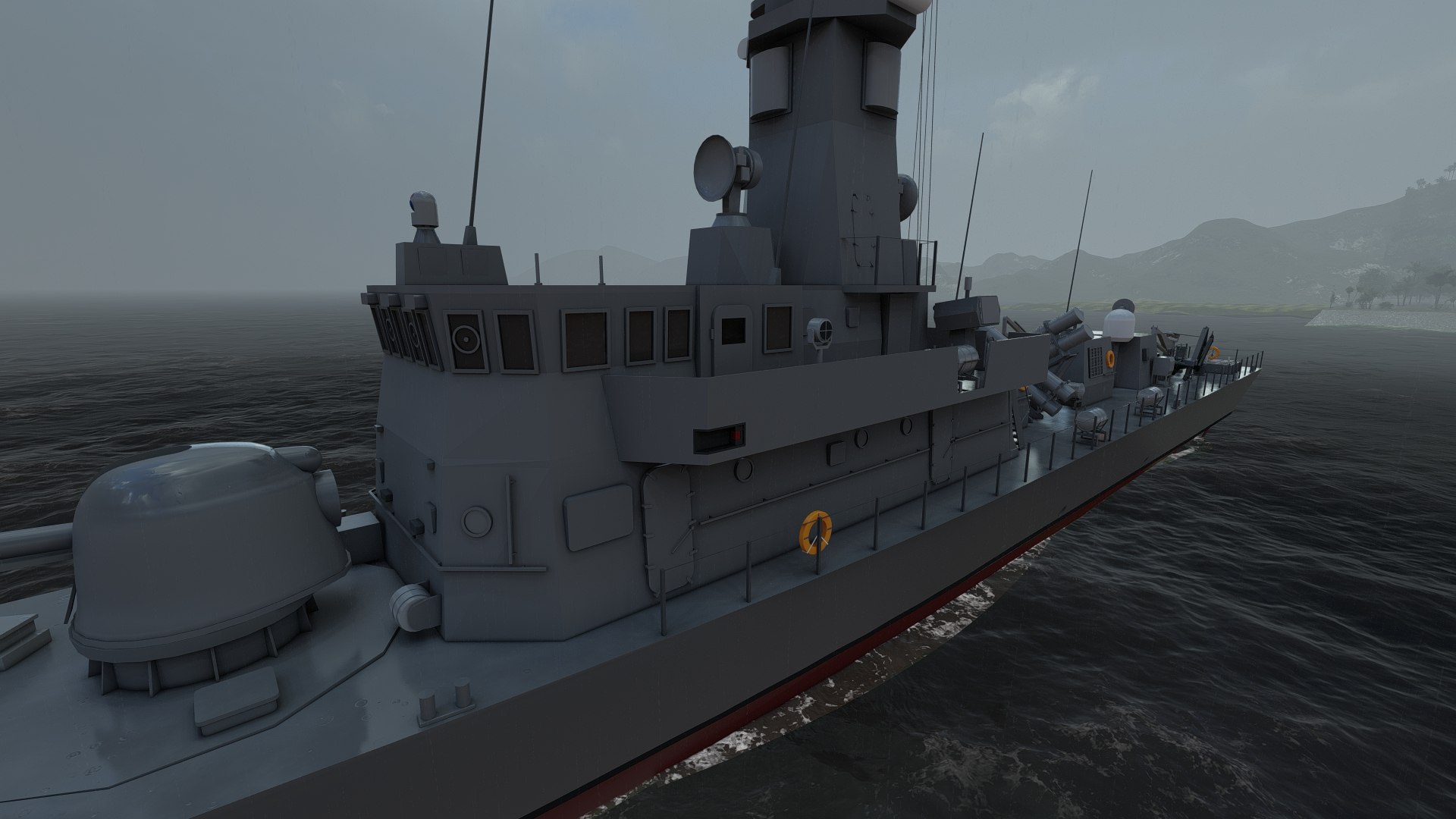 Victory Class Corvette Low-poly 3D Model - TurboSquid 2230139