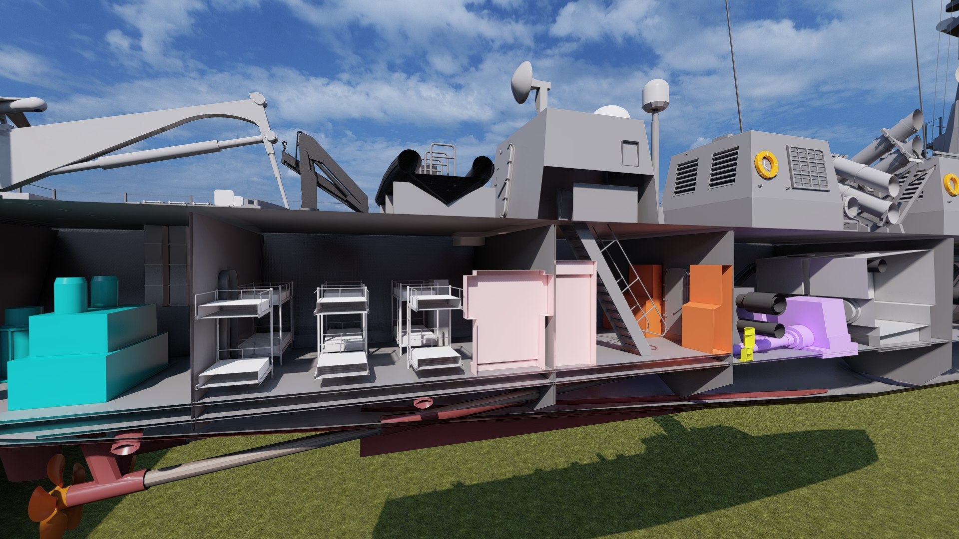 Victory Class Corvette Low-poly 3D Model - TurboSquid 2230139