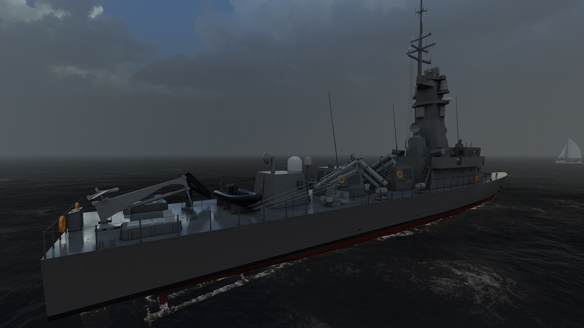 Victory Class Corvette Low-poly 3D Model - TurboSquid 2230139