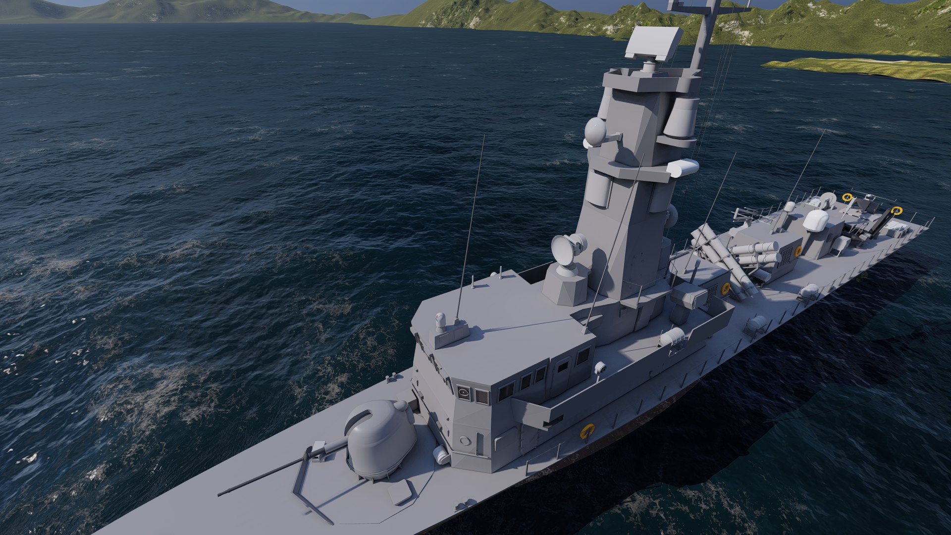 Victory Class Corvette Low-poly 3D Model - TurboSquid 2230139