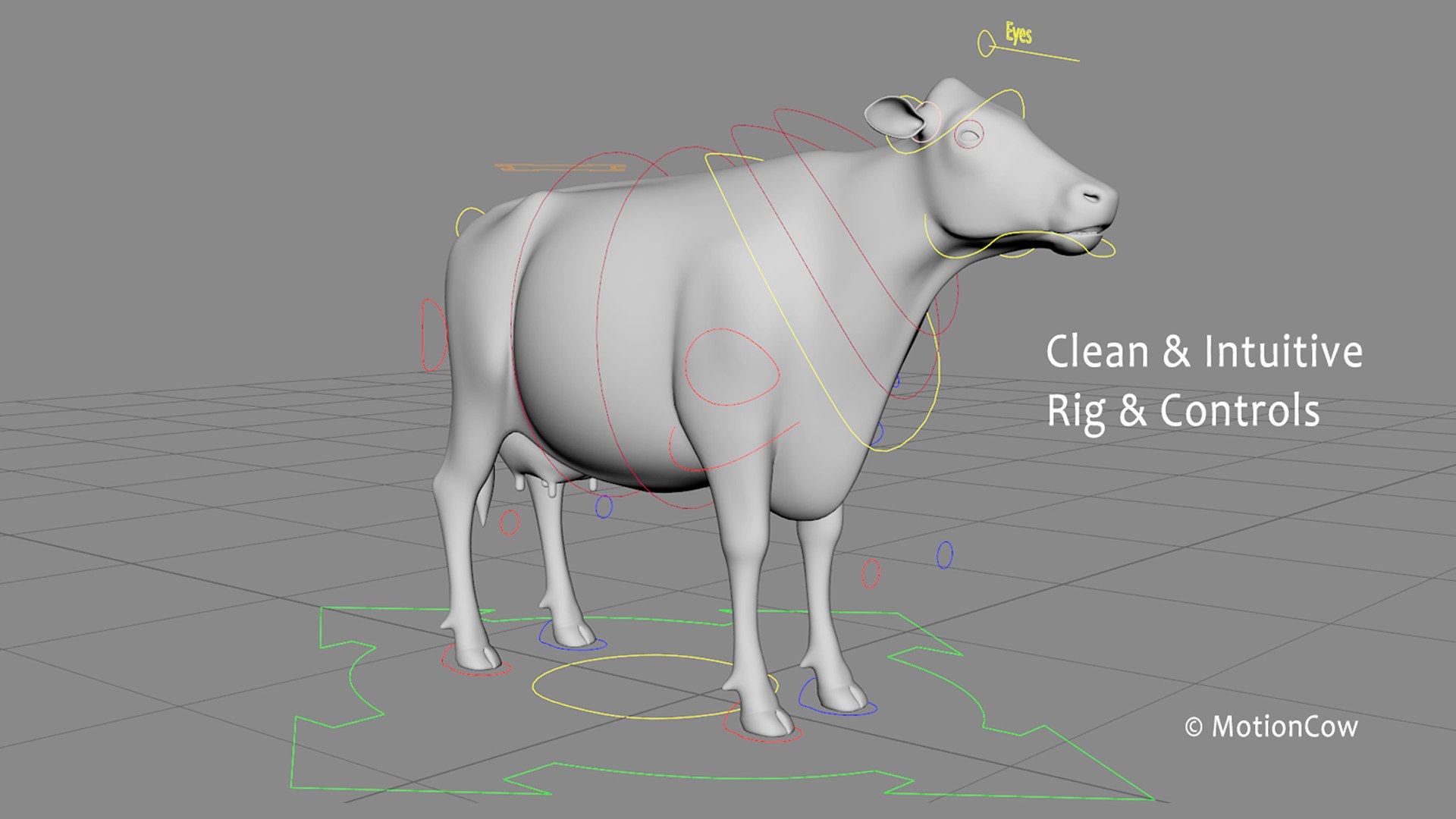 Cow Holstein Pro Animations 3D Model - TurboSquid 1407255