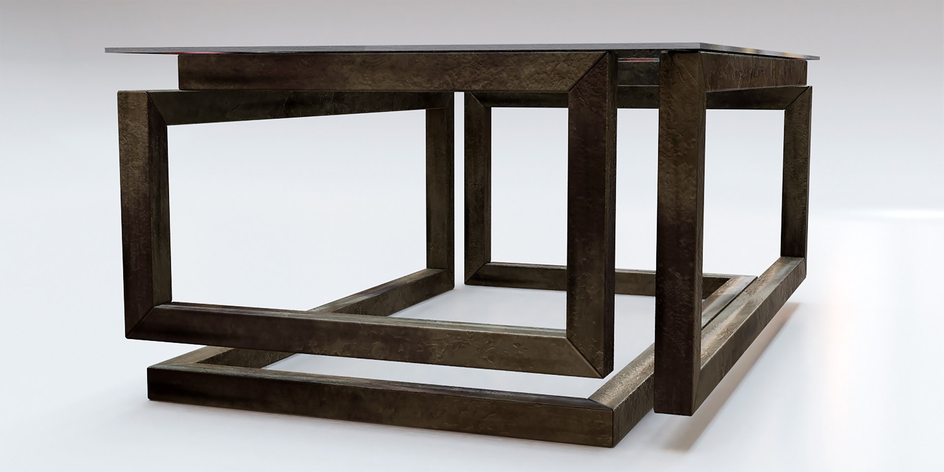 3D Metal Table Model - TurboSquid 1673256