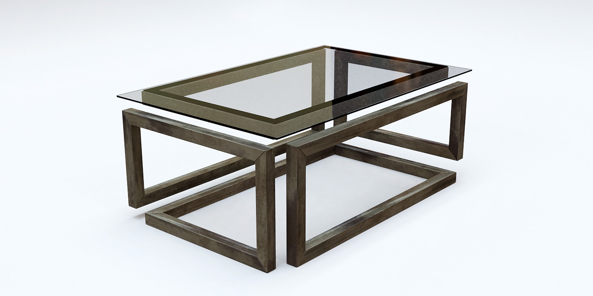 3D Metal Table Model - TurboSquid 1673256