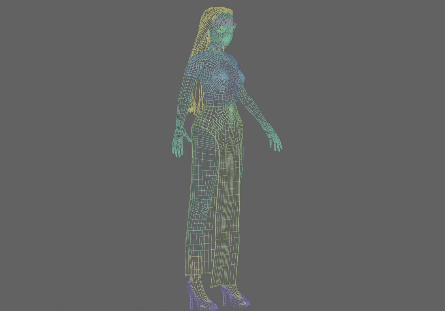 Cute Cartoon Woman V31518 3D Model - TurboSquid 2276821