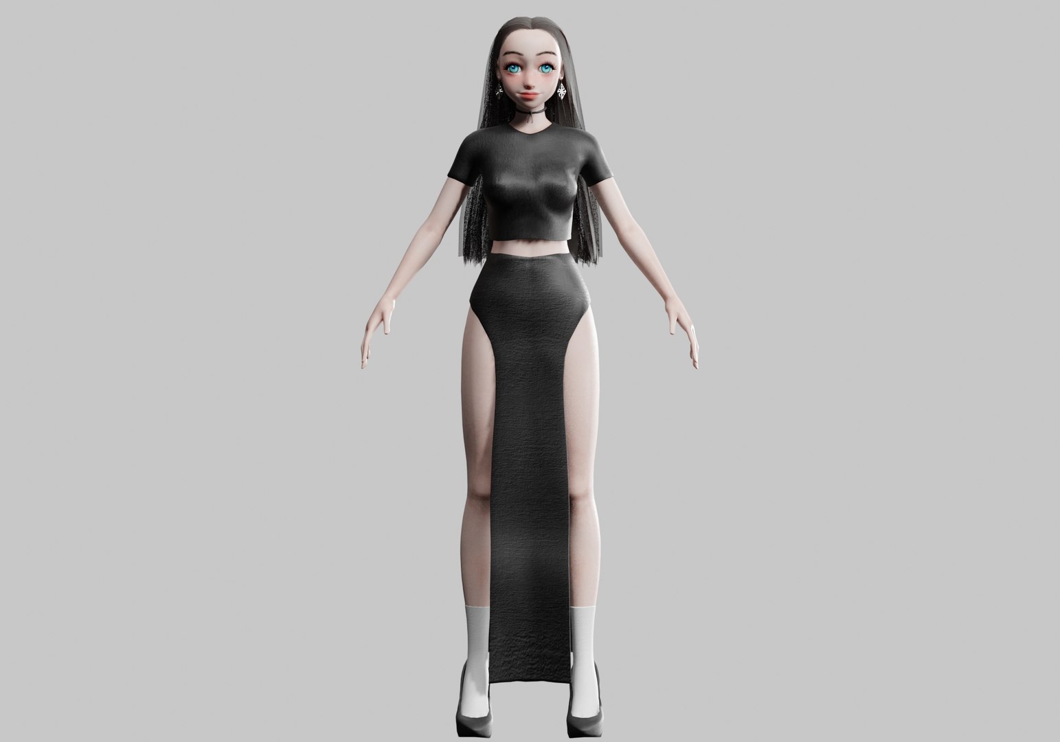 Cute Cartoon Woman V31518 3D Model - TurboSquid 2276821