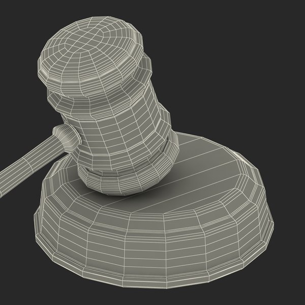legal gavel set 3d c4d