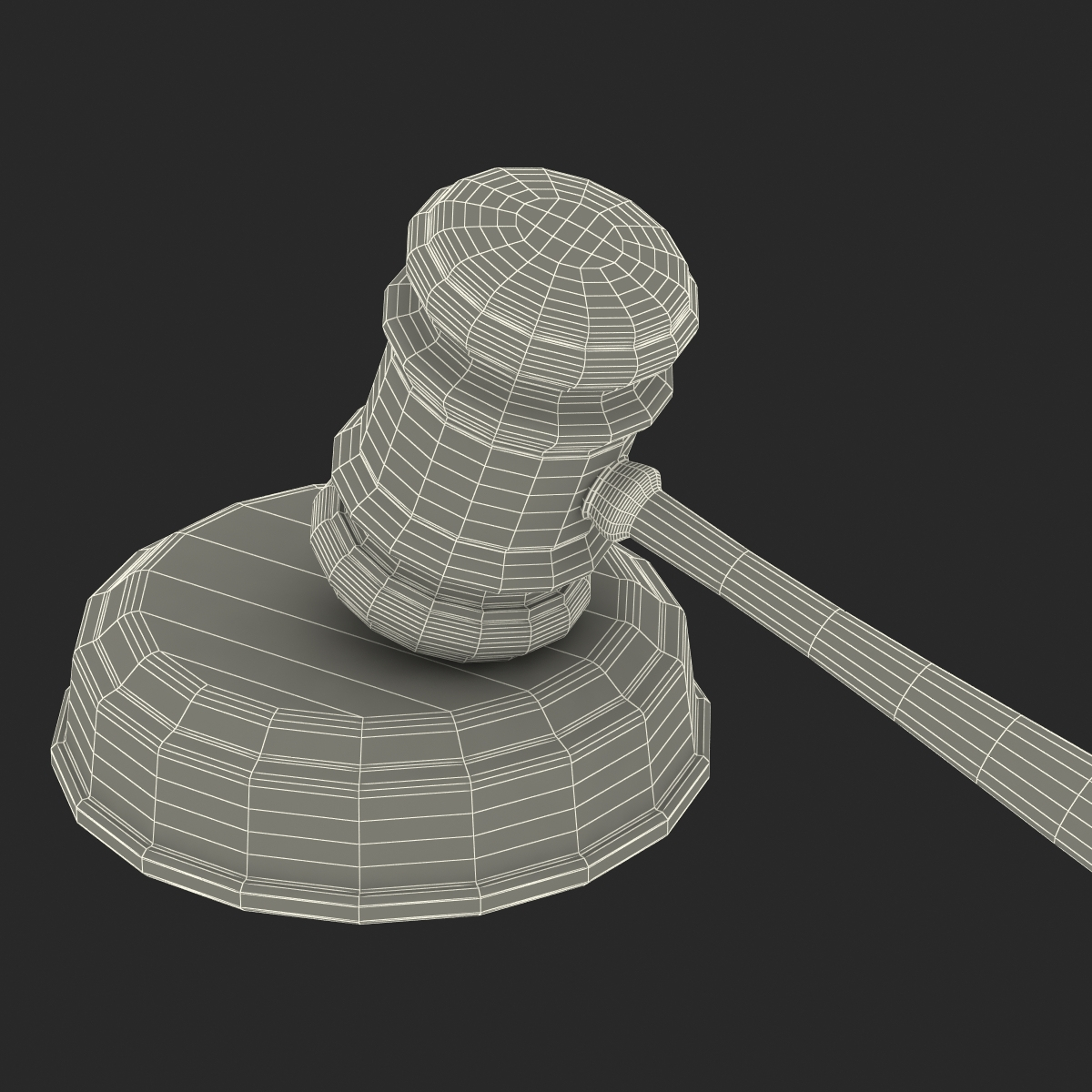 legal gavel set 3d c4d