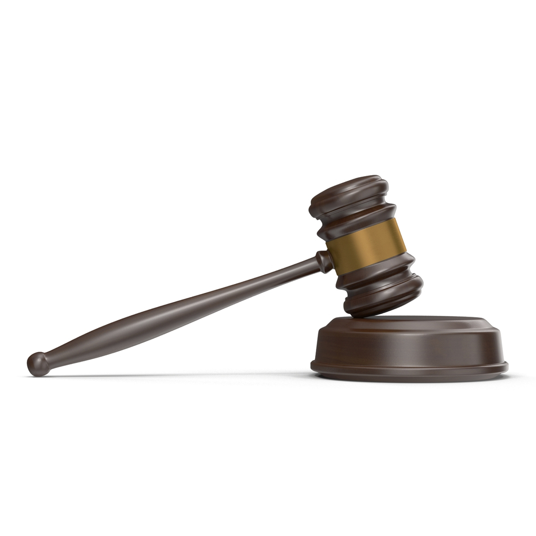 legal gavel set 3d c4d