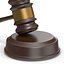 legal gavel set 3d c4d