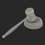 legal gavel set 3d c4d