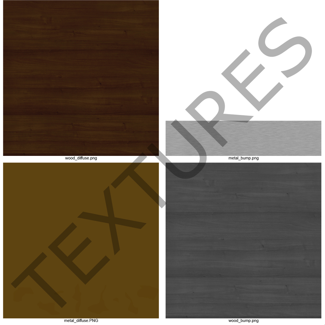 legal gavel set 3d c4d