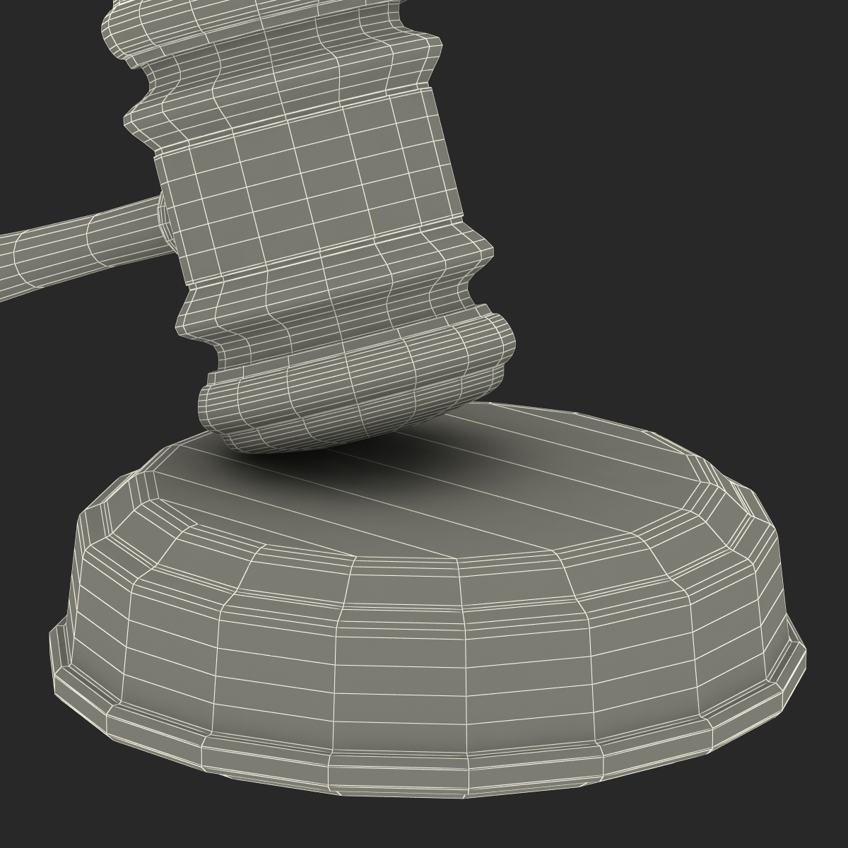 legal gavel set 3d c4d